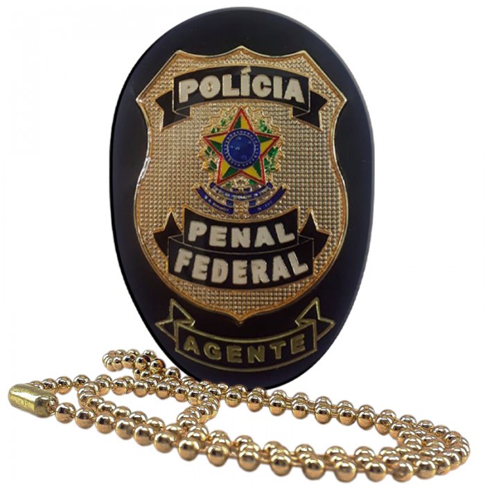 Distintivo Funcional Agente Da Ppf - Polícia Penal Federal | Metalcouro