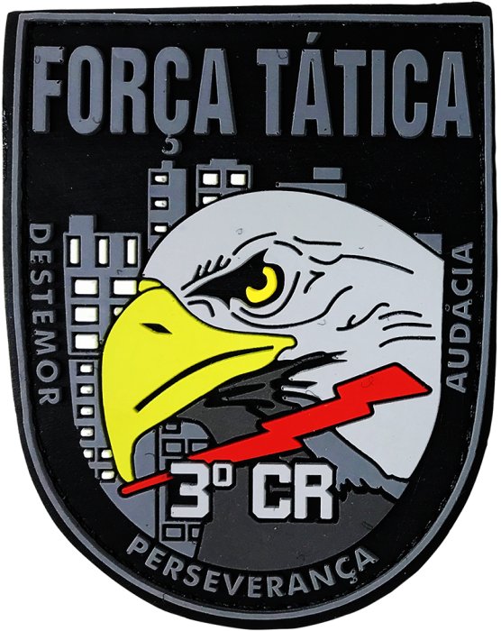 Brevê Emborrachado Força Tática - Gerenciamento De Crises Pmgo | Metalcouro