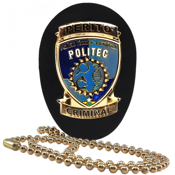 Distintivo Perito Criminal Politec - Ro | Metalcouro